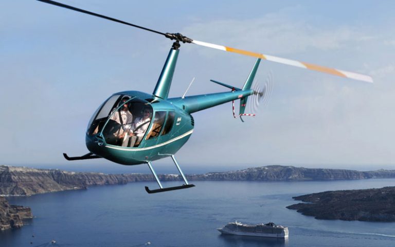 Santorini Helicopter private tour